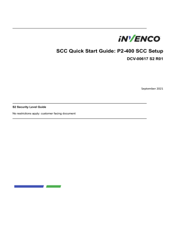 iNVENCO P2-400 SCC Standalone Peripheral User Guide | Manualzz