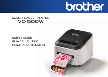 Brother VC-500W Color Label Printer User Guide | Manualzz