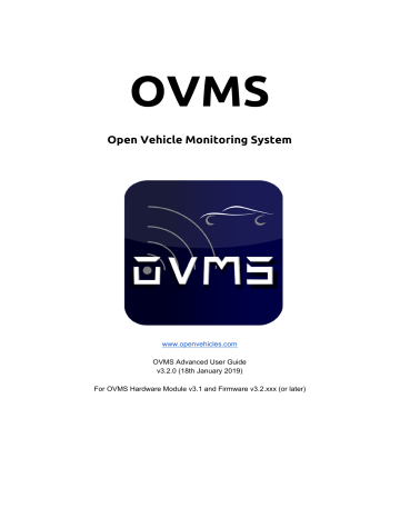 Open Vehicles OVMS Open Vehicle Monitoring System User Guide | Manualzz