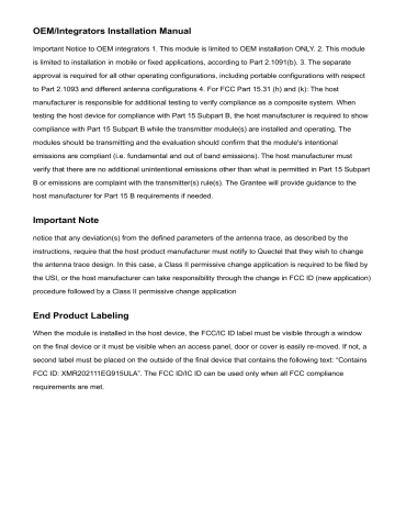 QUECTEL ECG25-E LTE Module Instruction manual | Manualzz