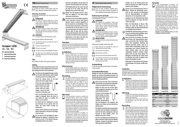 SuperFish 45 Scaper LED Handleiding | Manualzz