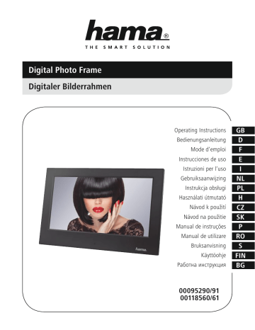 Hama 00095291 Digital Photo Frame instruction manual | Manualzz