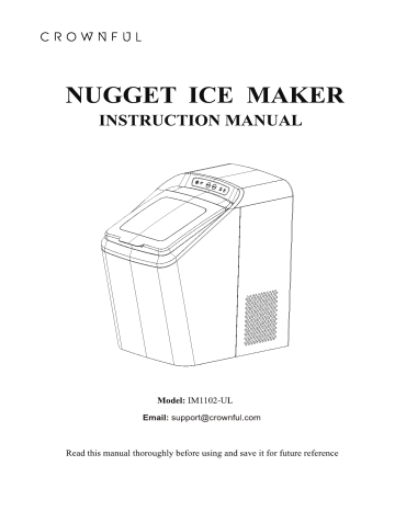 Crownful IM1102-UL Nugget Ice Maker Instruction manual | Manualzz