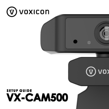 VOXICON VX-CAM500 Webcam Installation Guide | Manualzz