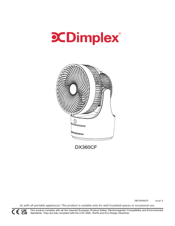 Dimplex DX360CF Turbo Cooling Fan User Guide | Manualzz