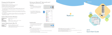 FrontRow Juno User Guide | Manualzz