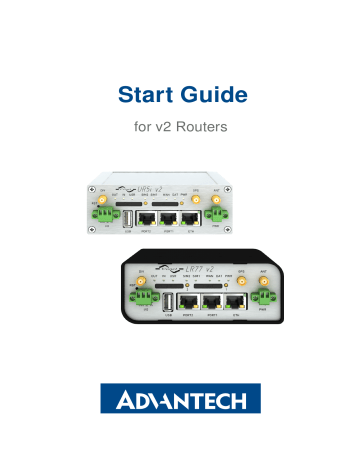 Advantech V2 Routers User Guide | Manualzz
