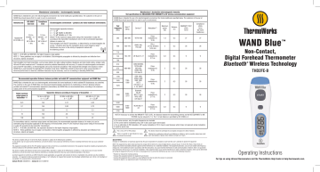 ThermoWorks WAND Blue THD2FE-B Instruction manual | Manualzz