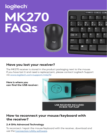 Logitech MK270 Reliable Wireless Keyboard and Mouse Combo Installation ...