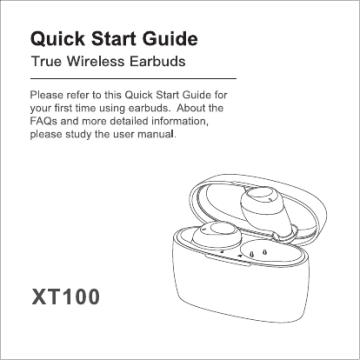 Xtremtec True Wireless Earbuds XT100 User Guide | Manualzz