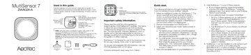 Aeotec ZWA024-A Multi Sensor 7 User Guide | Manualzz