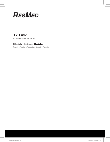 ResMed 2751036 Tx Link Connection module User Guide | Manualzz