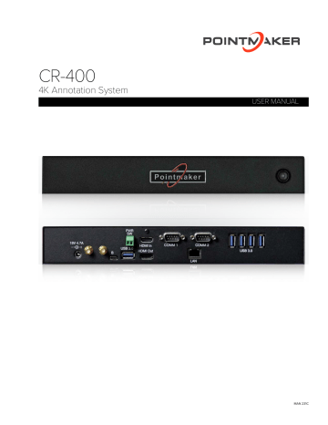 POINTMAKER CR-400 4K Annotation System User Manual | Manualzz