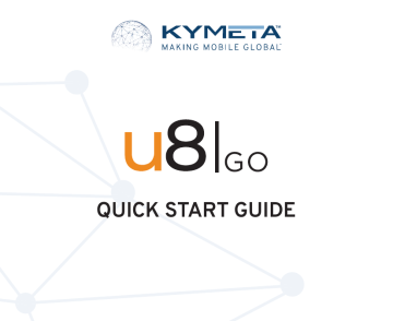 KYMETA u8 Go Terminal User Guide | Manualzz