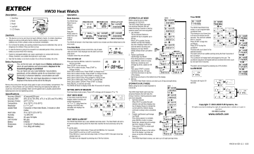 EXTECH HW30 Heat Watch User Manual | Manualzz