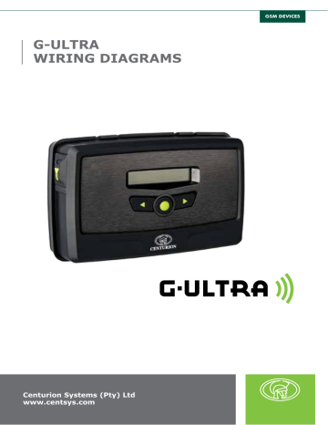 CENTURION G-ULTRA User Guide | Manualzz