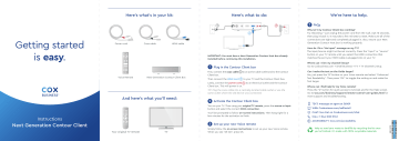 Cox Next Generation Contour Client Instructions | Manualzz