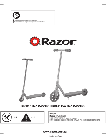 Razor BERRY Authentic Kick Scooter User Guide | Manualzz