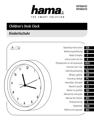 Hama Children’s Desk Clock Instructions | Manualzz