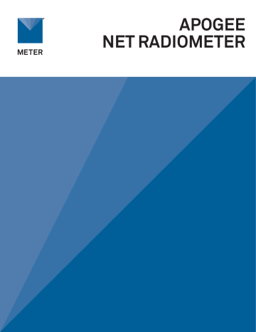 METER Apogee Net Radiometer SN-500 Instruction manual | Manualzz