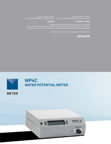 METER WP4C Water Potential Meter User Guide | Manualzz