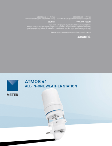 METER ATMOS 41 All in One Weather Station User Guide | Manualzz
