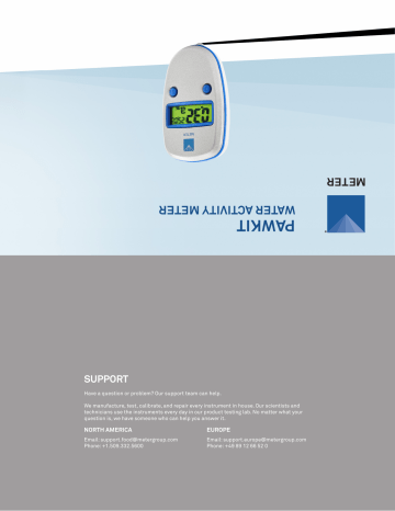 METER PAWKIT Water Activity Meter User Guide | Manualzz