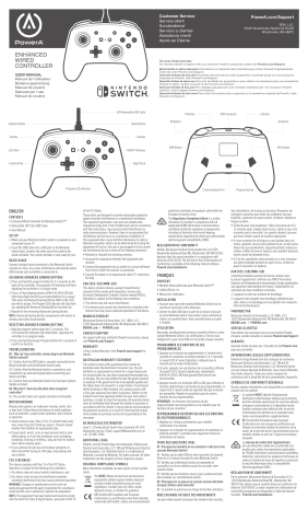 PowerA Wired Controller for Nintendo Switch, NSW Enhanced Wired ...