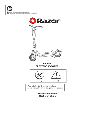 Razor RX200 Electric Scooter User Manual | Manualzz