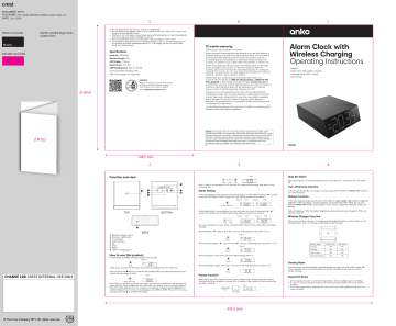 Anko Alarm Clock Instruction manual | Manualzz