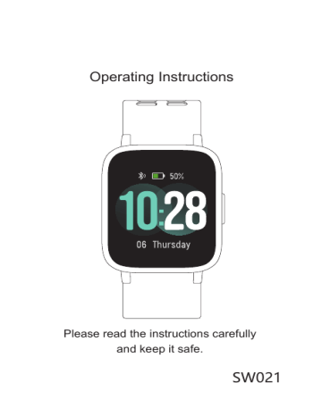 WillFul SW021 Smartwatch Instruction manual | Manualzz