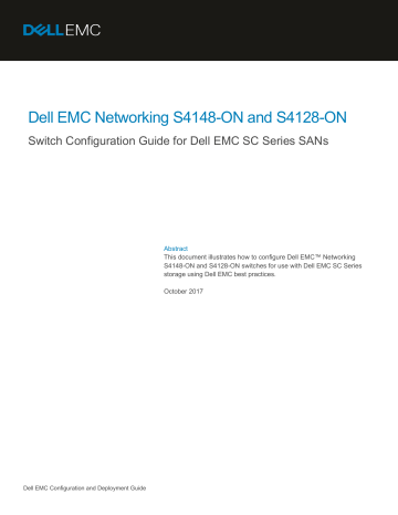 Dell EMC Networking Switch S4148-ON/S4128-ON User Manual | Manualzz