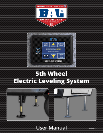 BAL 5th Wheel Electric Leveling User Manual | Manualzz