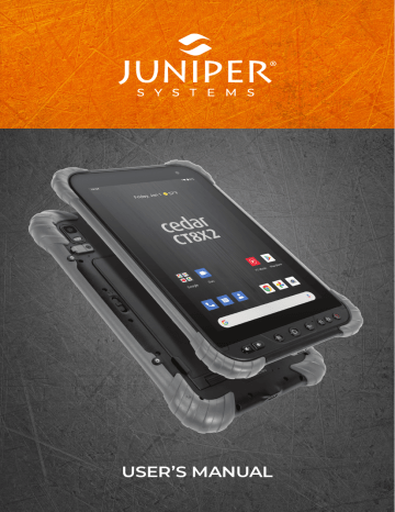 JUNIPER SYSTEM CT8X2 Rugged Android System User Manual | Manualzz