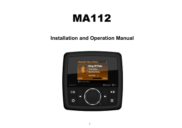 ASA MA112 Radio Owner’s Manual | Manualzz