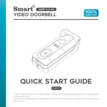 KAMEP BELL J4 Smart 1080P Full HD Video Doorbell User Guide | Manualzz