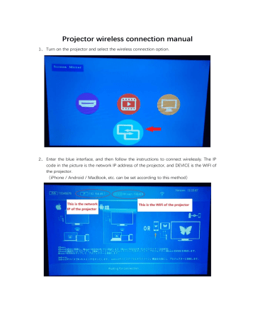Projectors Projector Wireless Connection User Manual | Manualzz