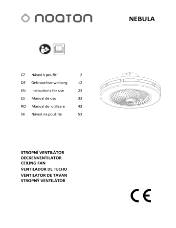 Noaton NEBULA Ceiling Fan instruction manual | Manualzz