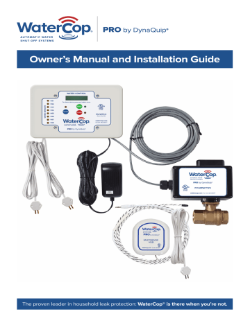 Watercop WC-Pro Actuator and Control Panel Owner’s Manual | Manualzz