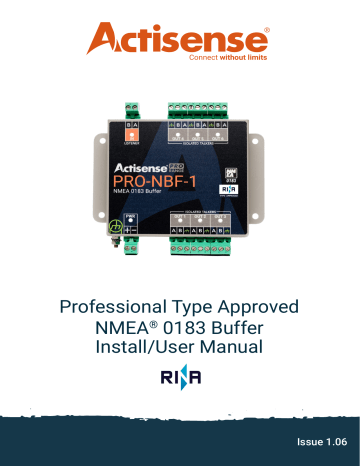Actisense PRO-NBF-1 Professional Type Approved NMEA 0183 Buffer User ...