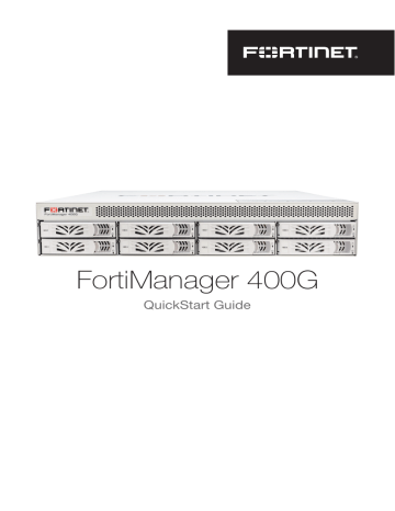 FORTINET FMG-400G- FortiManager 400G User Guide | Manualzz