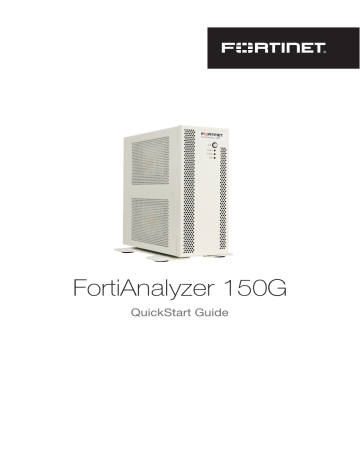 FORTINET FAZ-150G- FortiAnalyzer 150G User Guide | Manualzz
