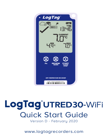 LogTag Utred30-WiFi Vaccine Monitoring Data Logger User Guide | Manualzz
