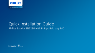 Philips EasyAir SNS210 User Guide | Manualzz