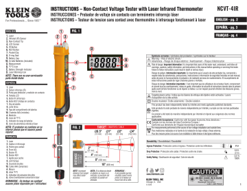 KLEIN TOOLS NCVT-4IR Non-Contact Voltage Tester Instructions | Manualzz
