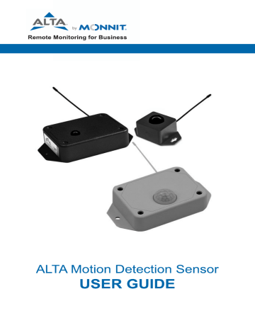 MONNIT MNS2-4-W2-MS-IR ALTA Motion Detection Sensor User Guide | Manualzz
