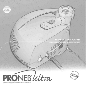 PARI PRONEB Ultra Compressor System Instructions for use | Manualzz