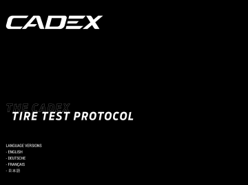 CADEX TIRE TEST PROTOCOL User Manual | Manualzz