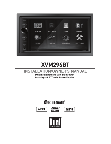 Dual XVM296BT Multimedia Receiver Owner’s Manual | Manualzz