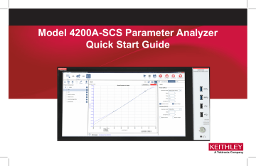 Tektronix 4200A-SCS Parameter Analyzer User Guide | Manualzz